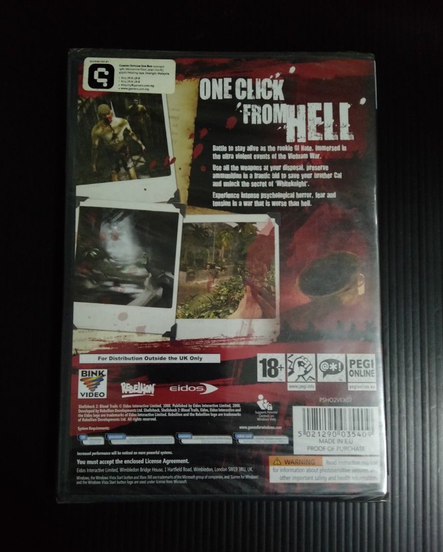 SHELLSHOCK 2 DVD PC GAMES, Video Gaming, Video Games, Others on Carousell