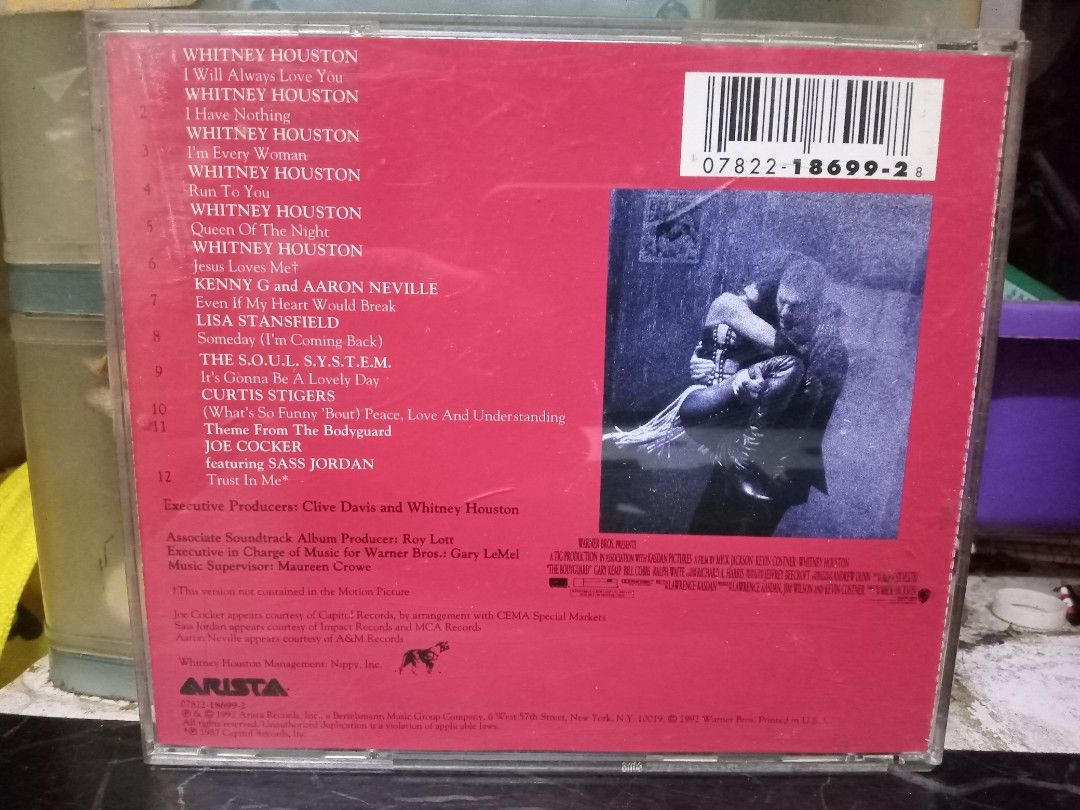 The Bodyguard - Original Soundtrack Album Original CD, Hobbies & Toys ...