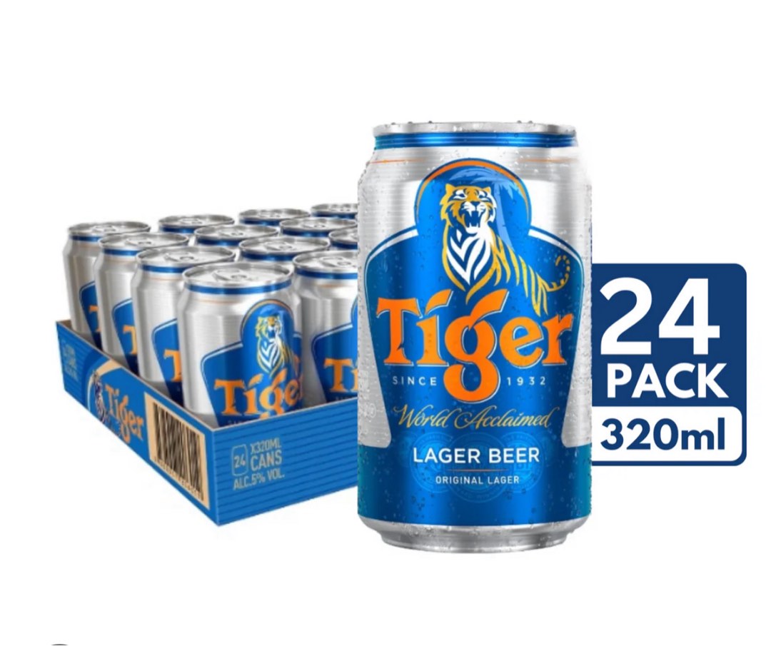 Tiger Beer 24 can / ctn, Food & Drinks, Beverages on Carousell