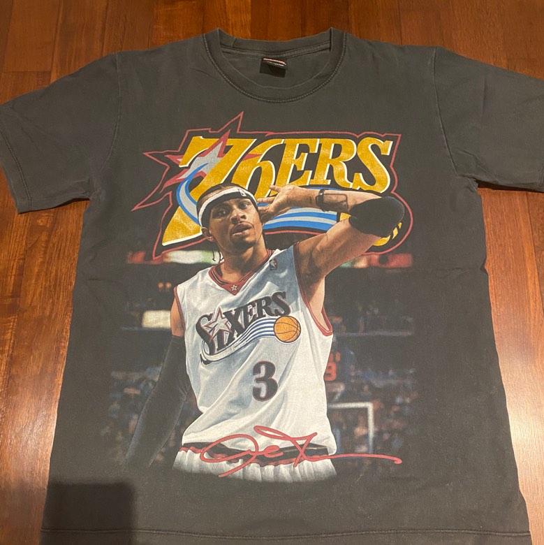 Vintage Allen Iverson Graphic tee, Men's Fashion, Tops & Sets, Tshirts ...