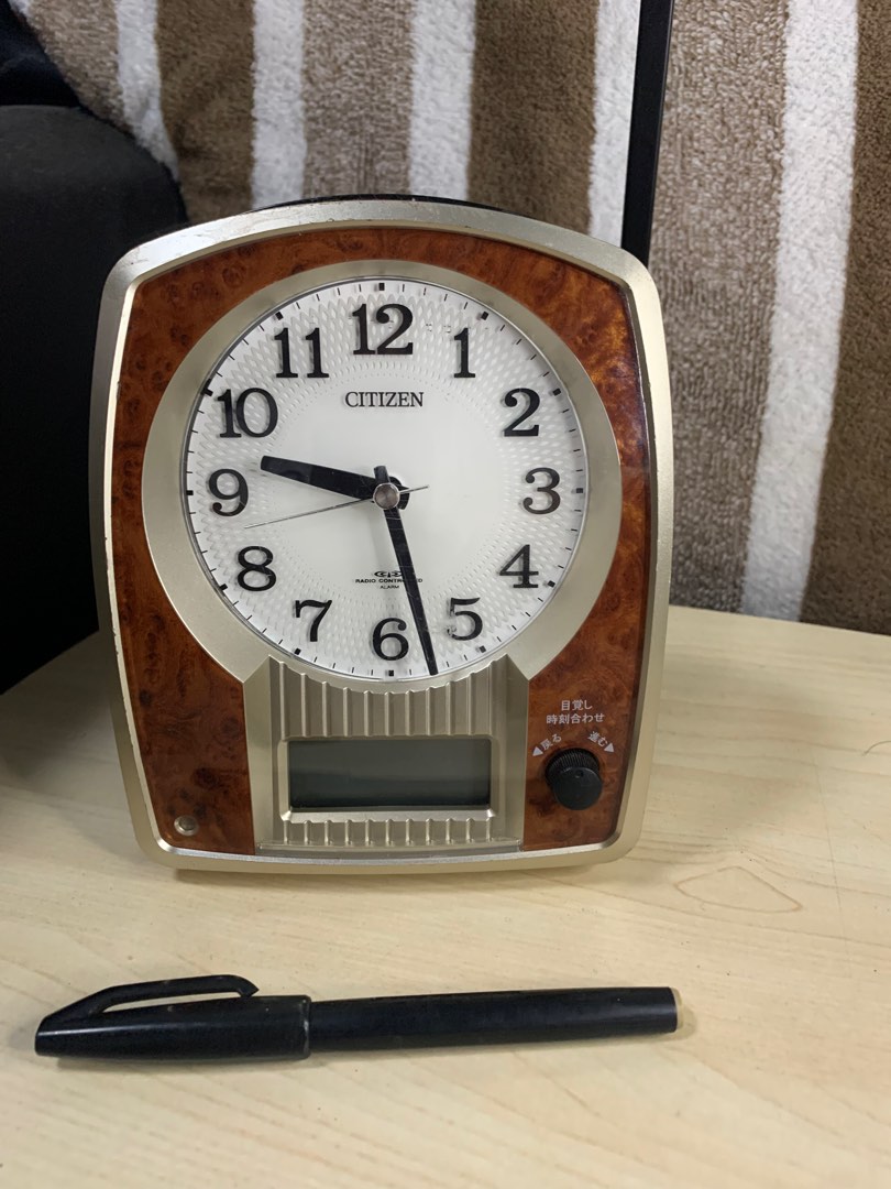 Vintage citizen table clock, Furniture & Home Living, Home Decor ...
