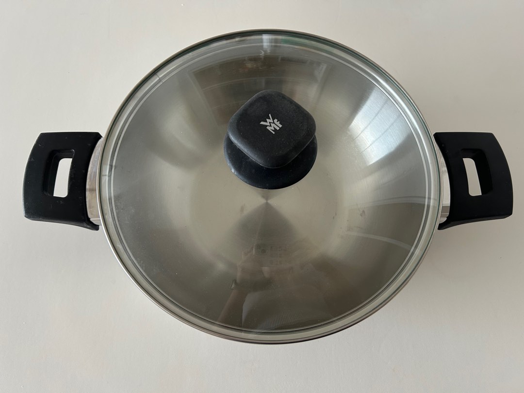 WMF Stainless Steel Wok, Furniture & Home Living, Kitchenware ...