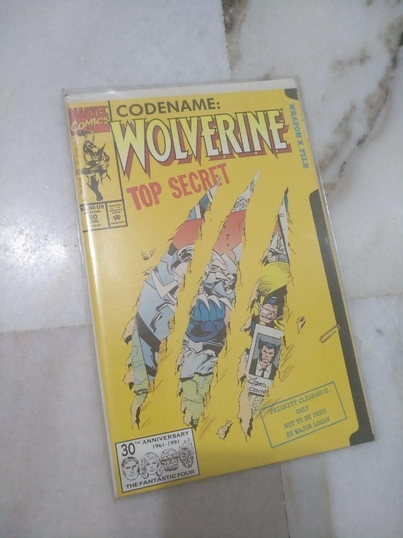 WOLVERINE TOP SECRET #50 VINTAGE COMIC 1992, Hobbies & Toys ...
