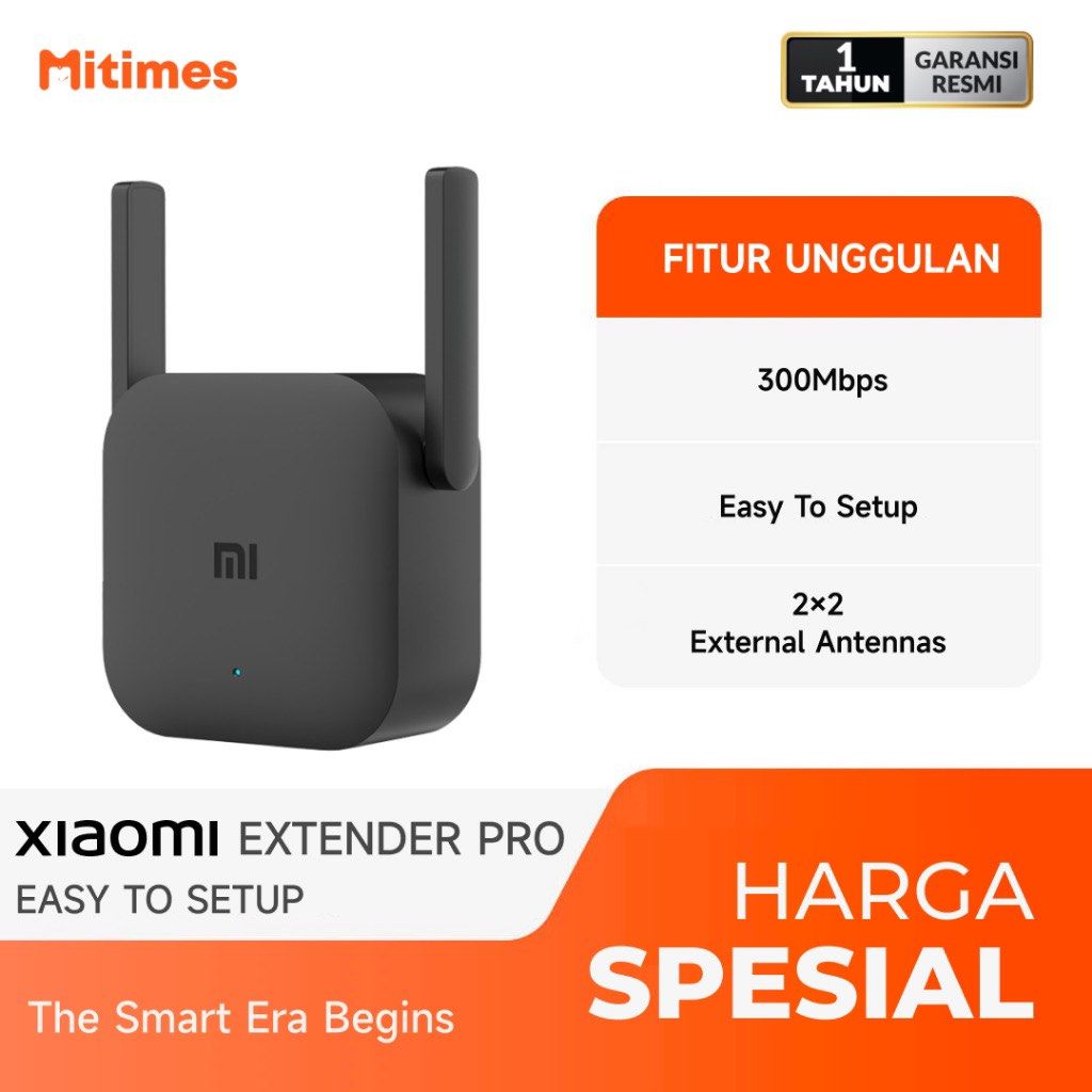 Xiaomi WiFi Range Extender Pro | 2 Eksternal Antena | Kecepatan Hingga ...