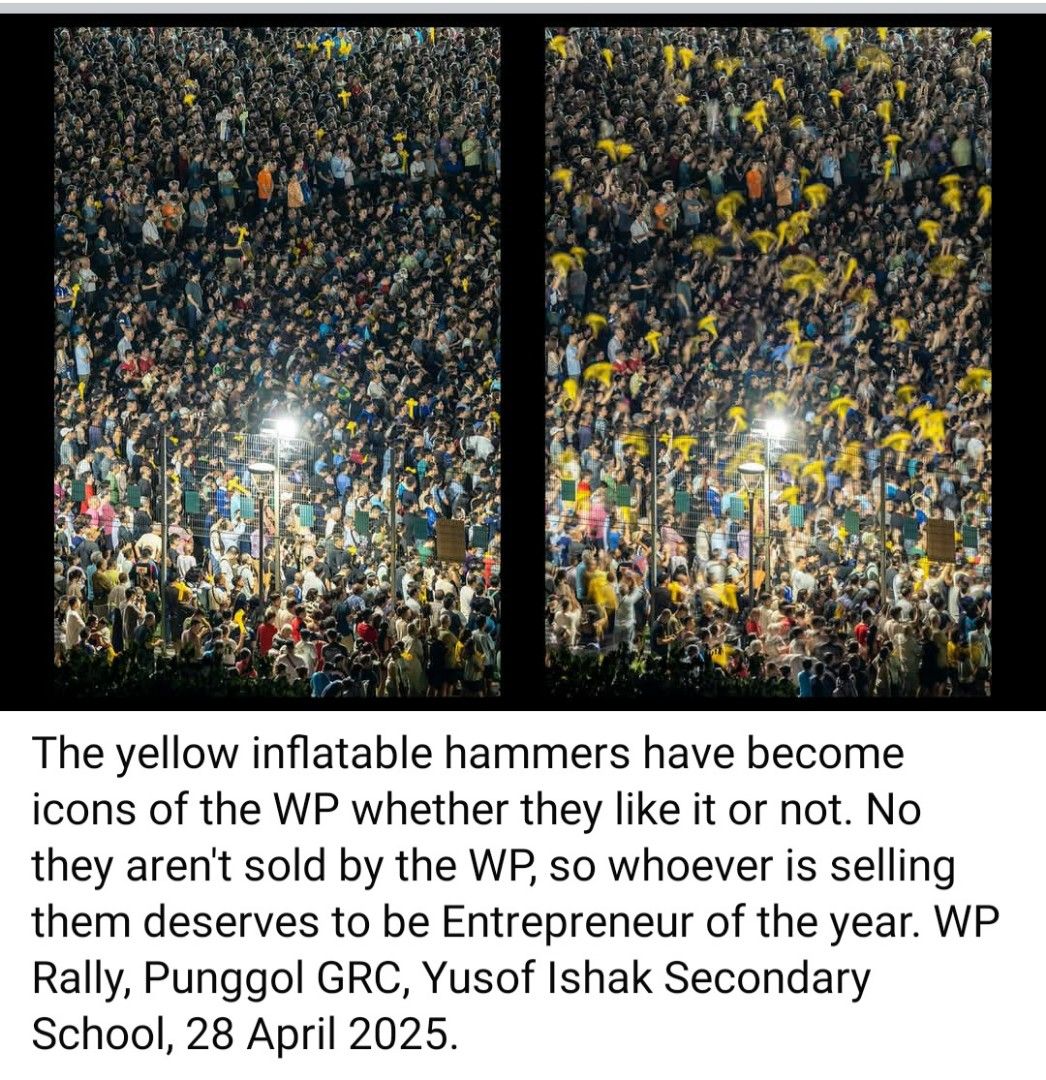 Yellow Inflatable Hammer, WP Hammer, Hobbies & Toys, Toys & Games on ...