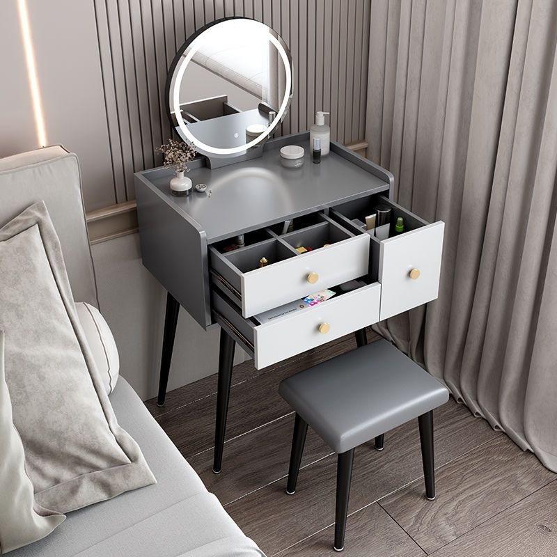 0115 Easy Dressing Table Small Mini Dressing Table Cosmetics Storage ...