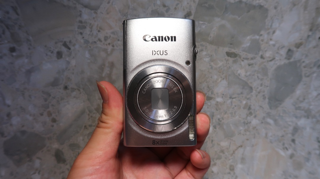 銀灰色 Canon IXUS 145 相機 CCD數位相機 佳能相機 冷白皮 小紅書 旅遊人像街拍 卡片相機, 相機攝影, 相機在旋轉拍賣
