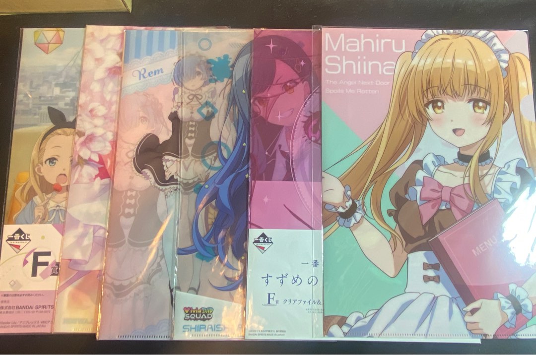 A4 File Set Lycoris Recoil, Kato Megumin, Rem Emilia Rezero, Pjsk Ann, Mahiru Shiina, Suzume ...