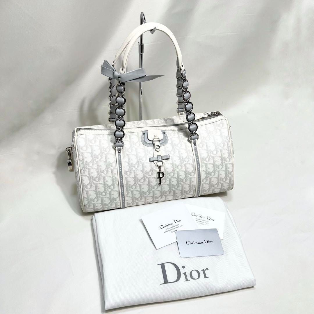 Authentic Christian Dior Romantic Bag White w/ Certificate of Appraisal ...