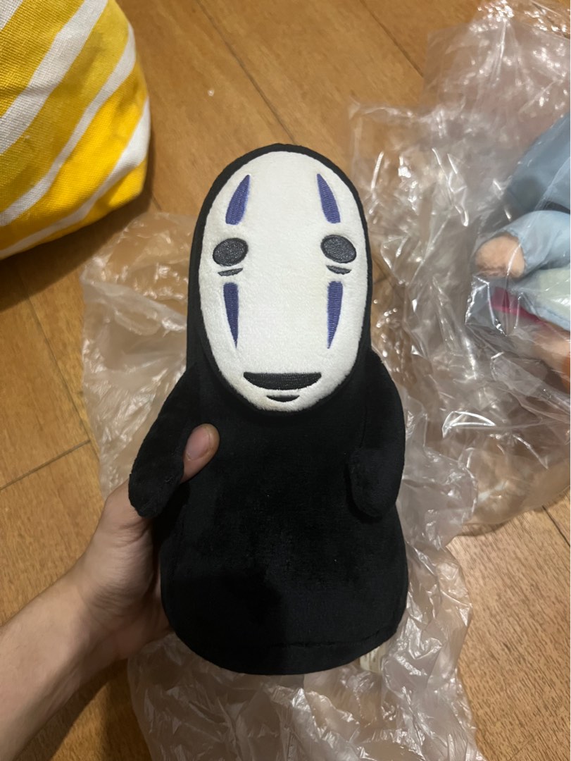 Authentic No Face Spirited Away Ghibli Stuffes Toy with Beads, Hobbies ...