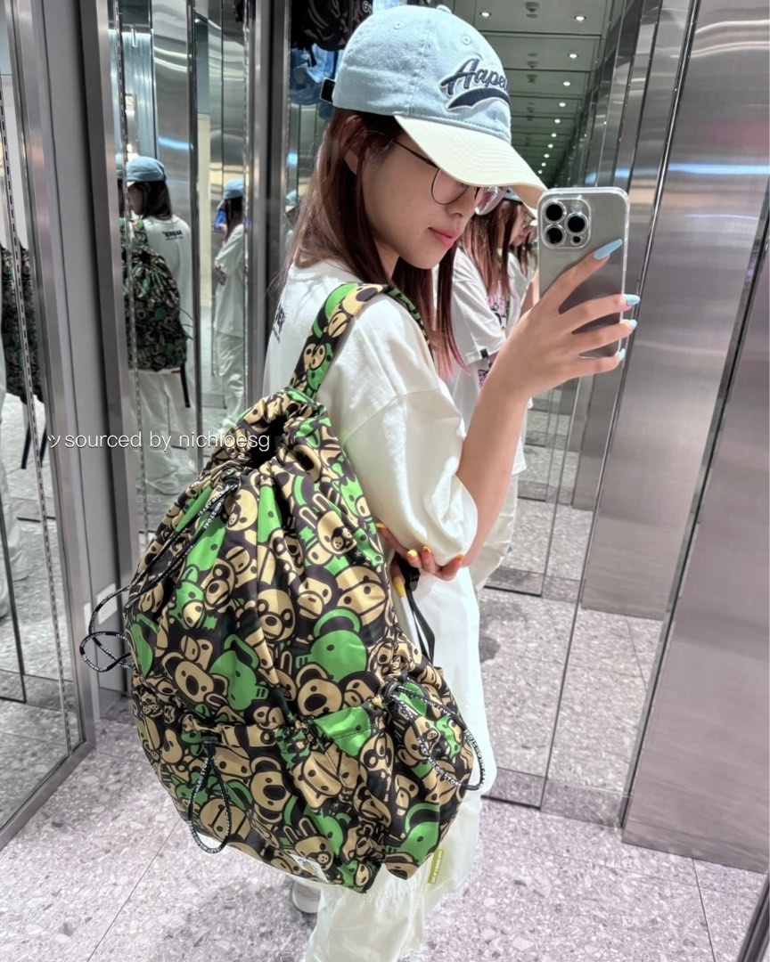 BAPE BABY MILO ALL FRIENDS LARGE BACKPACK, Women's Fashion, Bags ...