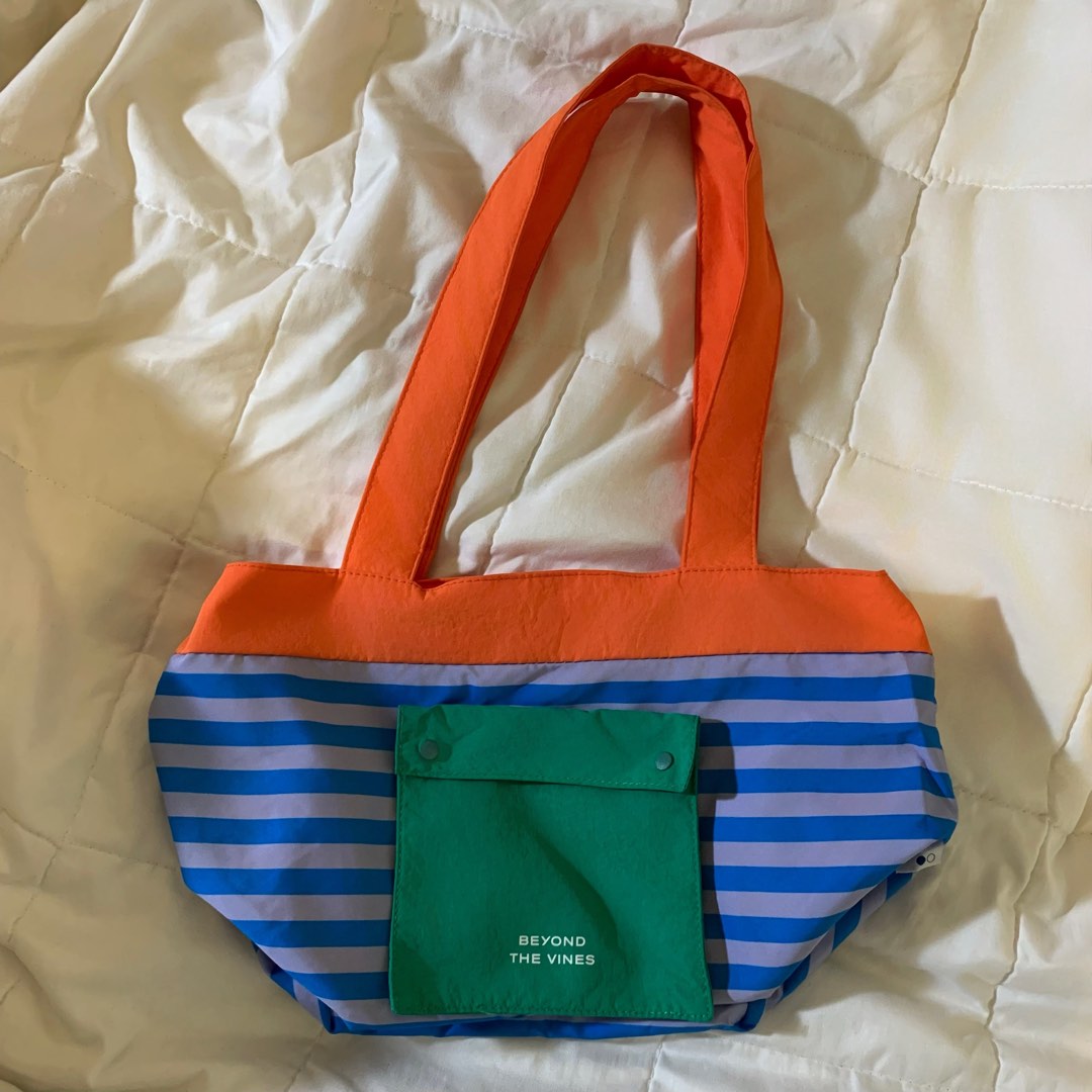 beyond the vines striped mini reversible bag, Women's Fashion, Bags ...