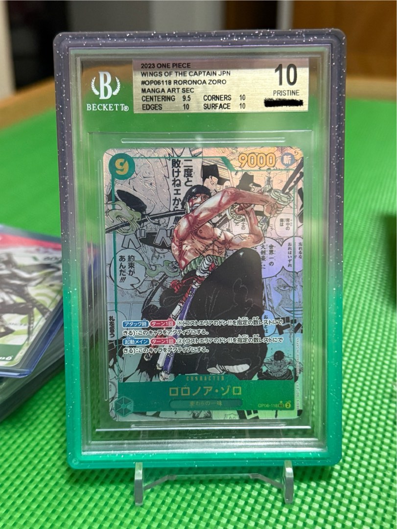 BGS 10 Manga Zoro One Piece TCG OPTCG PSA OP, Hobbies & Toys, Toys ...