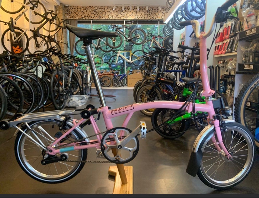 Brompton limited edition pink, Sports Equipment, Bicycles & Parts ...