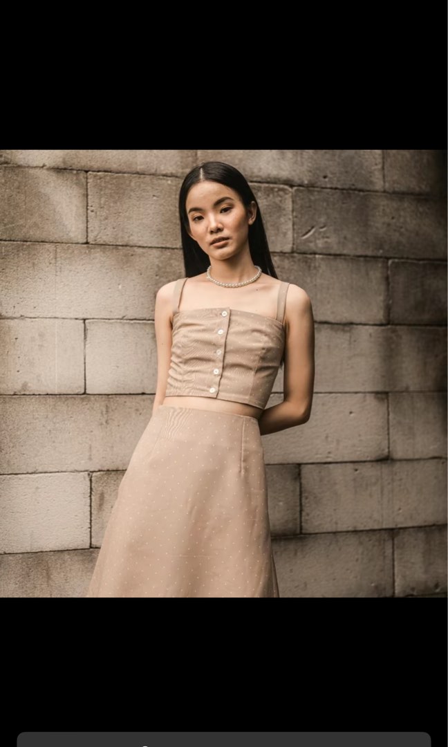 brown summer set zara mango claude array, Fesyen Wanita, Pakaian Wanita ...