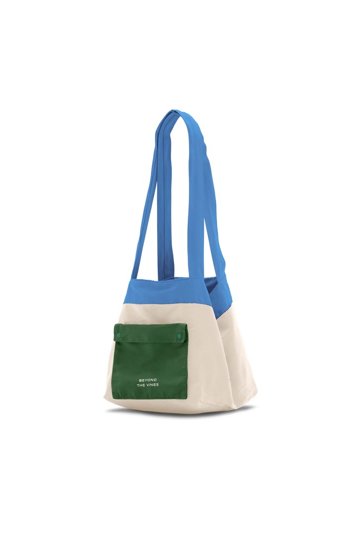 BTV Mini Reversible Bag (Cream/Blue), Women's Fashion, Bags & Wallets ...