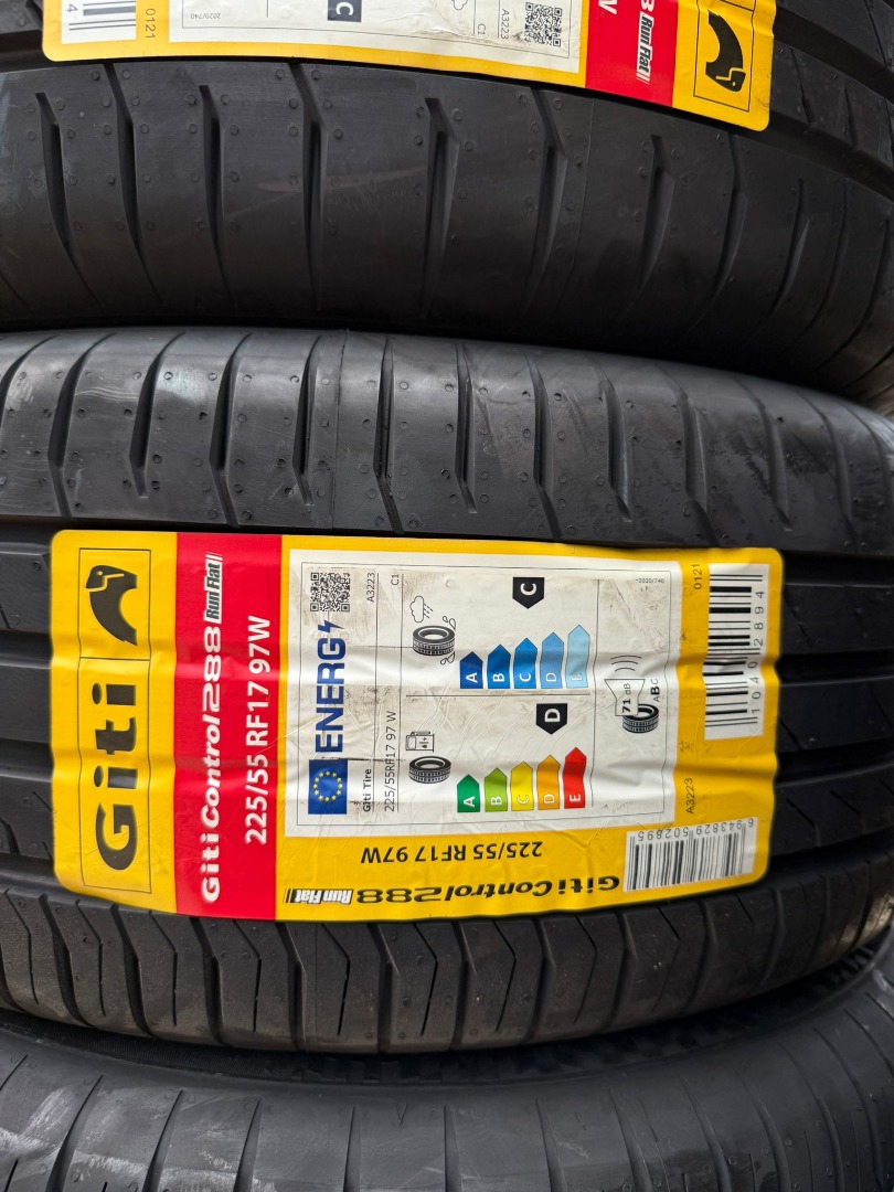 CLEAR STOCKS Giti Control 288 RunFlat - 225 55 17, Car Accessories ...