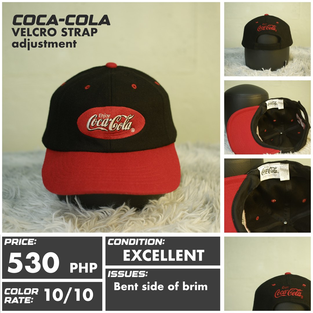 Coca Cola Velcro Strap, Men's Fashion, Watches & Accessories, Caps ...