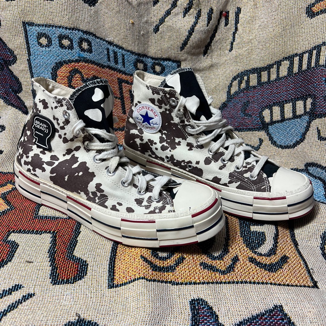 Converse x Braindead Chuck 70s Cow Print, Men's Fashion, Footwear ...