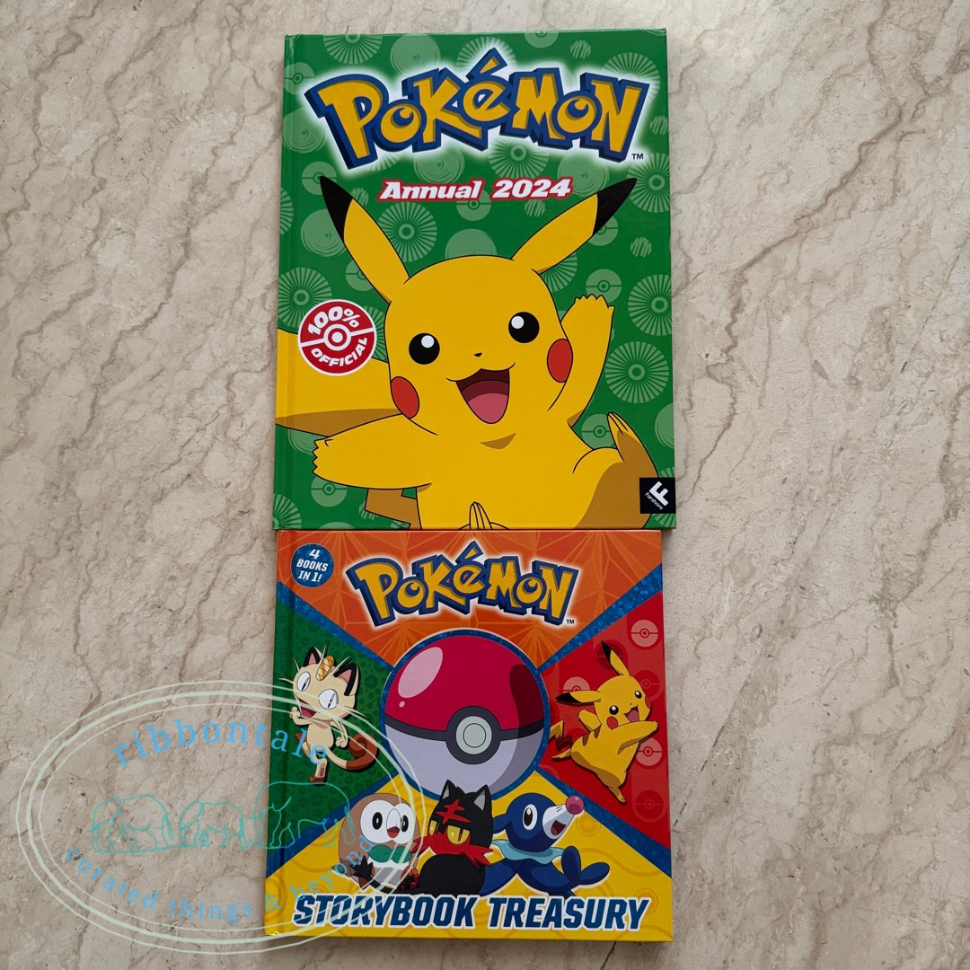 (Dapat 2 Buku) Pokemon Annual 2024 & Pokemon Storybook Treasury, Buku ...
