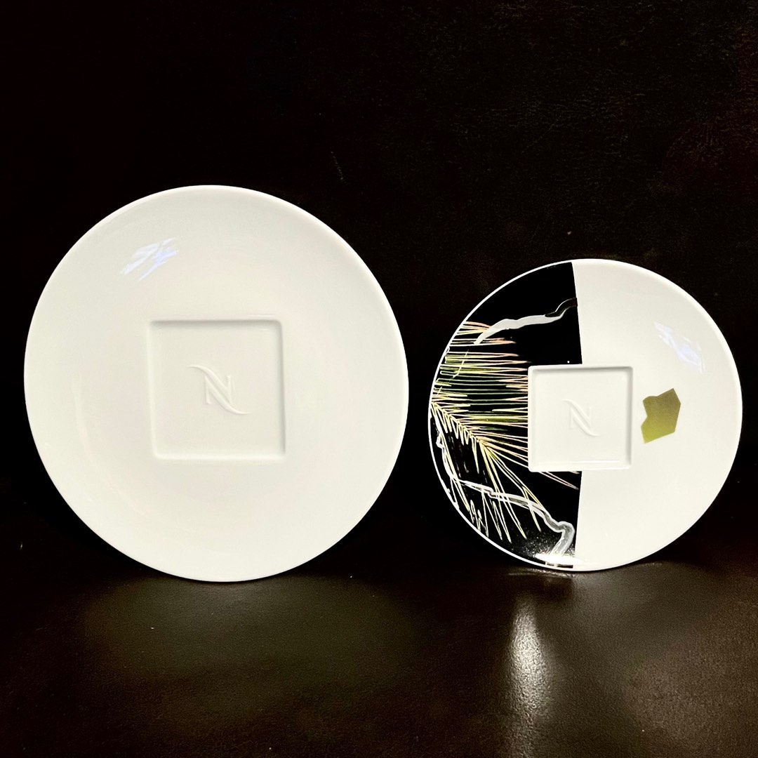 (Each) Nespresso Nescafe made in Portugal plate, Hobbies & Toys ...