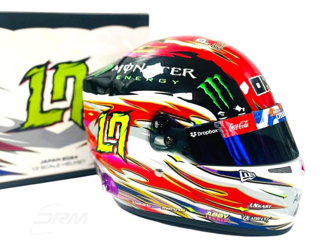 F1 Lando Norris 2024 Japanese GP McLaren Quadrant Bell 1:2 Scale Mini ...