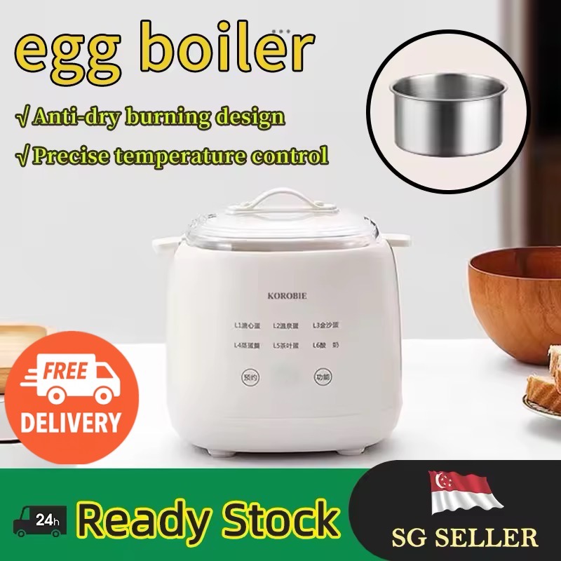 [FREE DELIVERY] Egg Boiler Steamer | Anti Dry-Burn Egg Cooker ...