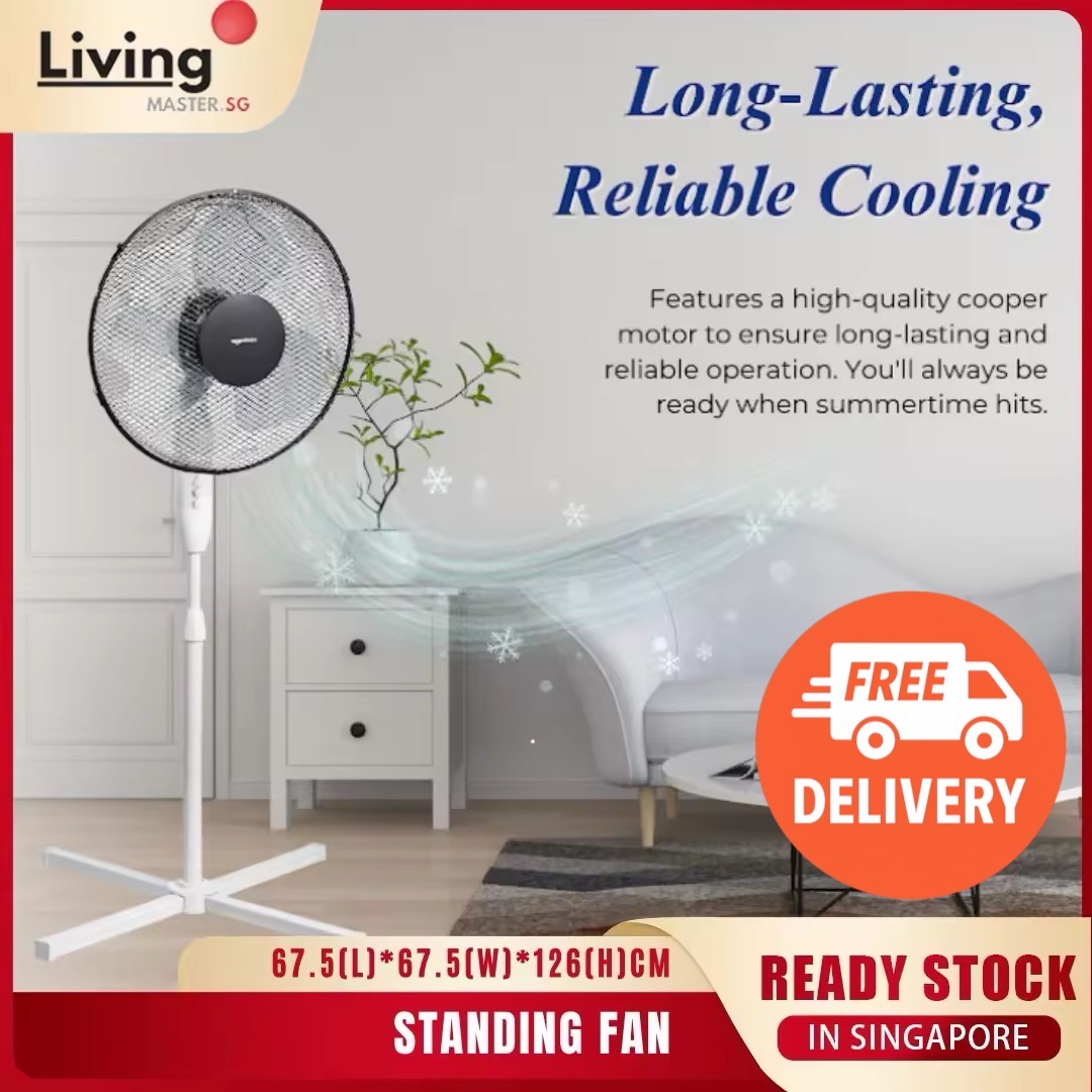 [FREE DELIVERY] Long Lasting Standing Fan | High Power Pedestal Fan ...
