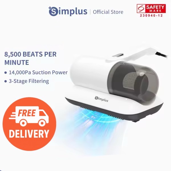 [FREE DELIVERY] Powerful Suction Bed Vacuum | 14000Pa Dust Mite Cleaner ...