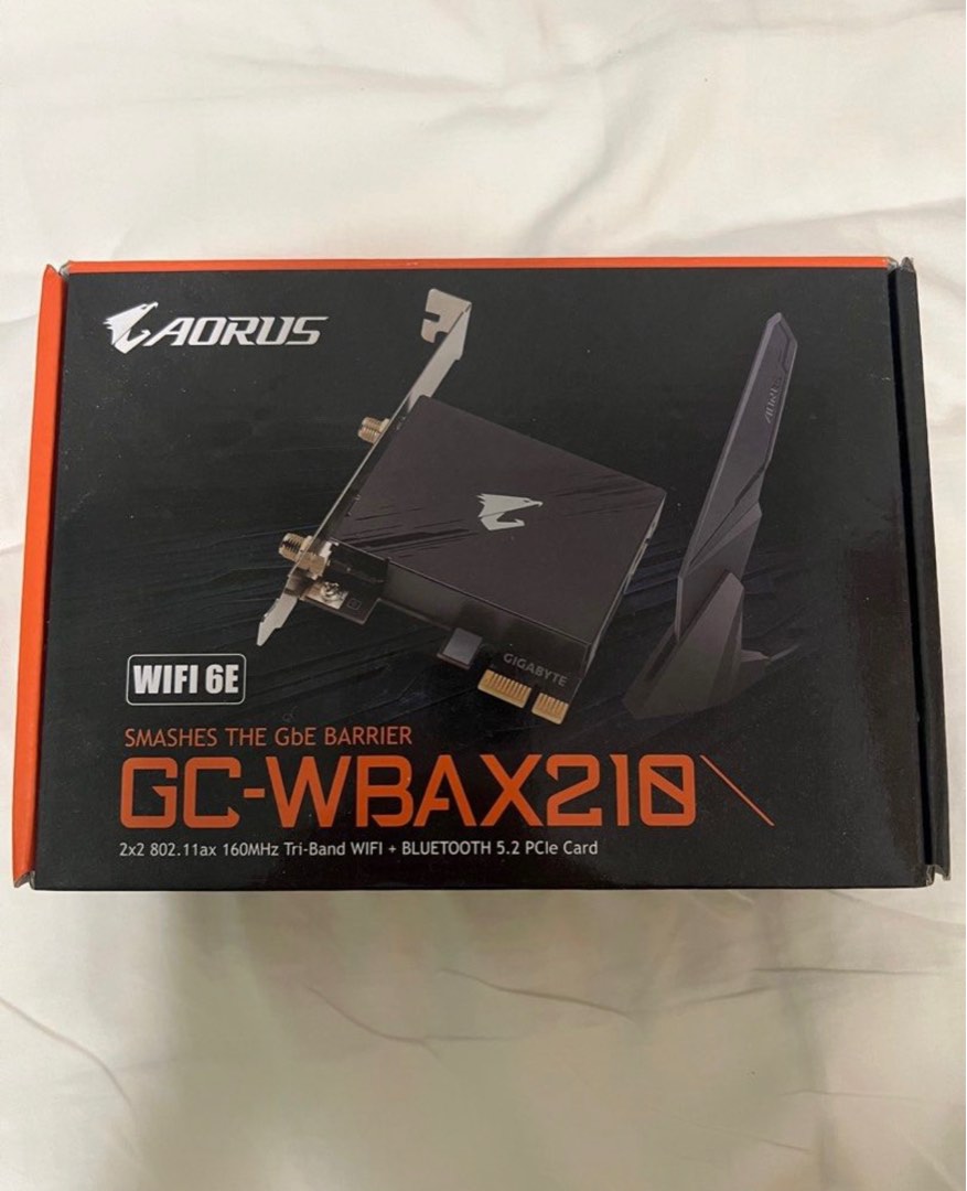 GIGABYTE AORUS WIFI 6E GC-WBAX210 Wifi PCIe card supports bluetooth and ...
