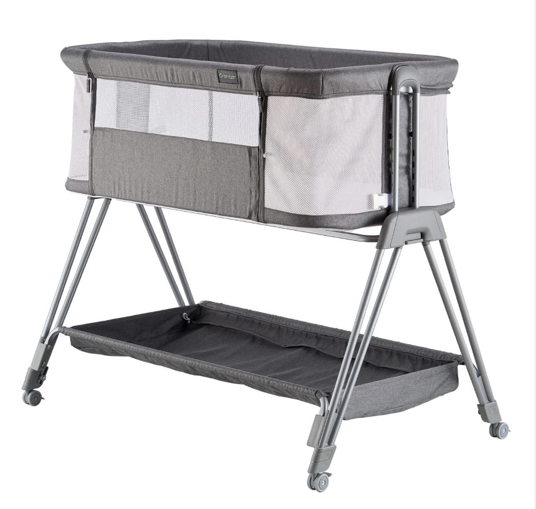 Gromast Foldable Baby Cot / Bassinet - Light Grey, Babies & Kids, Baby ...