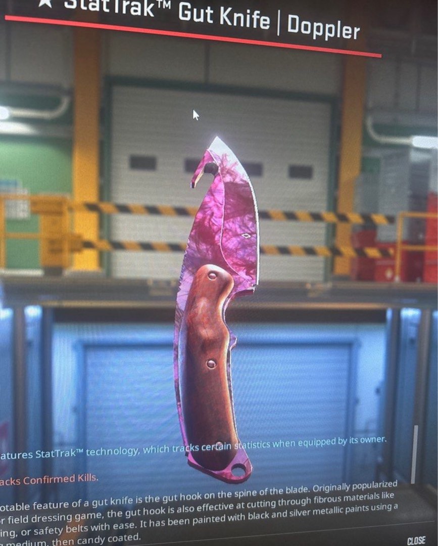 Gut Knife Doppler P2 ST Pink Galaxy 0.0269 FN CS 2 CSGO Knife, Video Gaming, Gaming Accessories ...