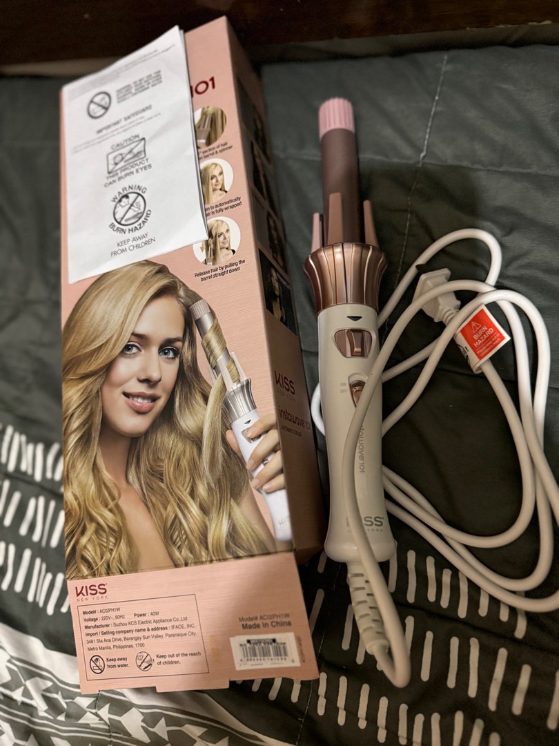 Authentic Watsons Kiss New York Hair curler professional, Beauty ...