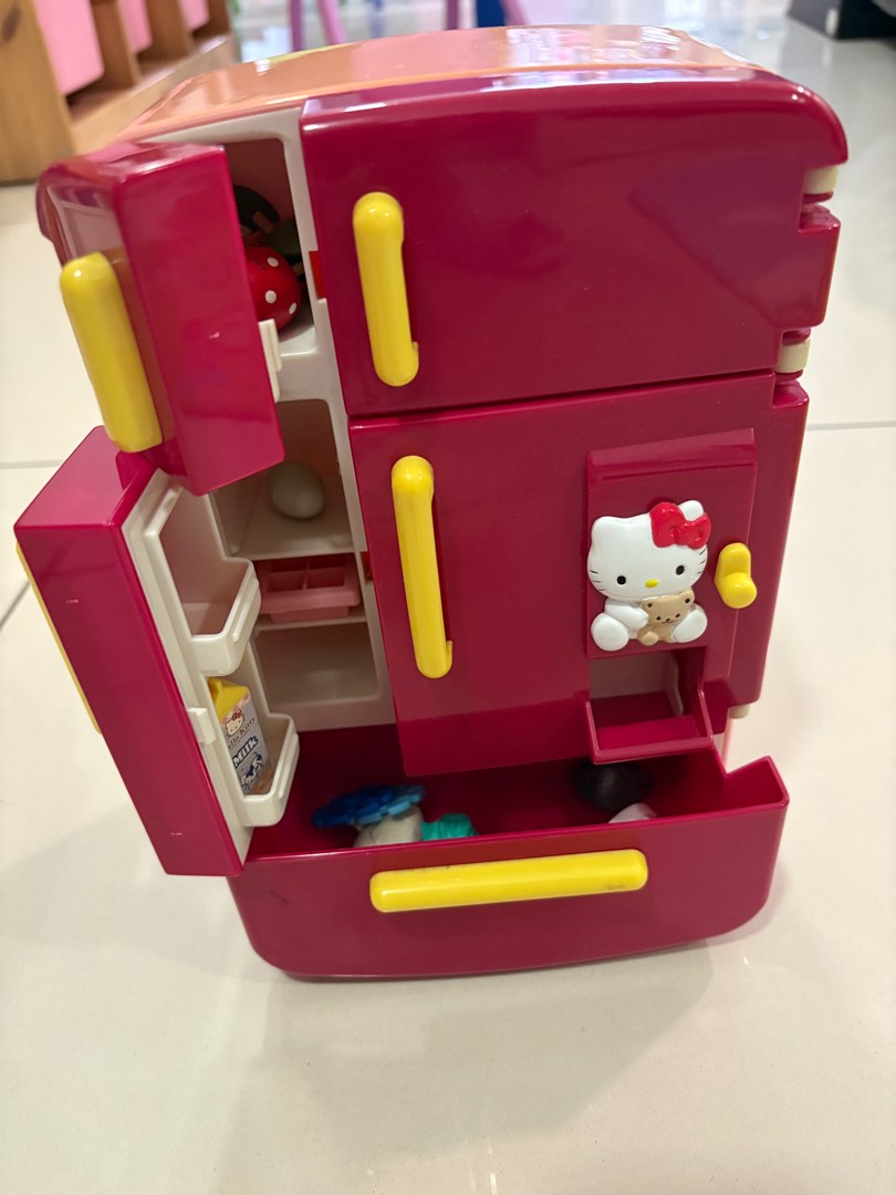 Hello kitty fridge, Hobbies & Toys, Toys & Games on Carousell