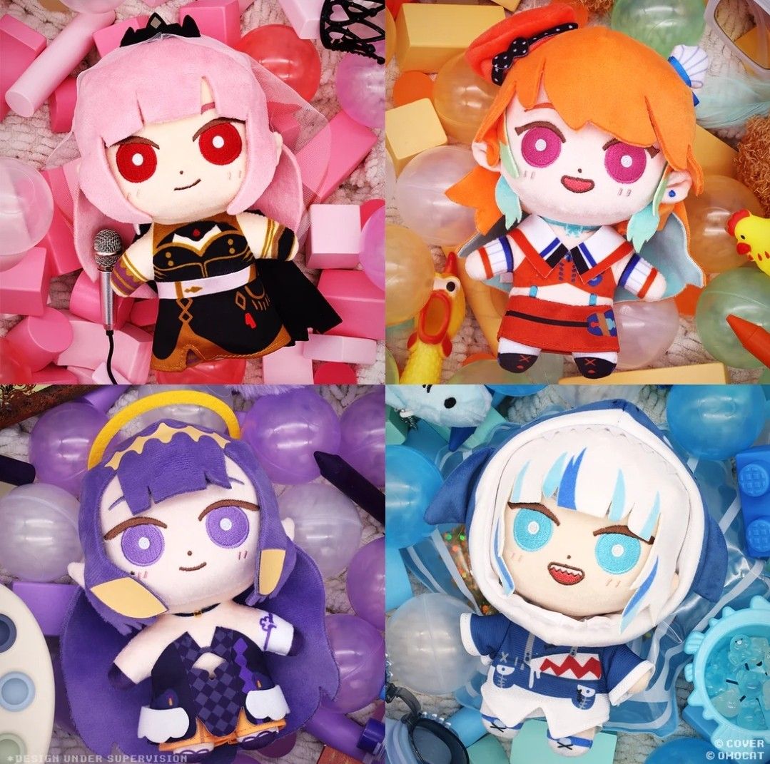 [Hololive] Omocat x HoloMyth Plush (Pre-Order) Mori Calliope Takanashi ...