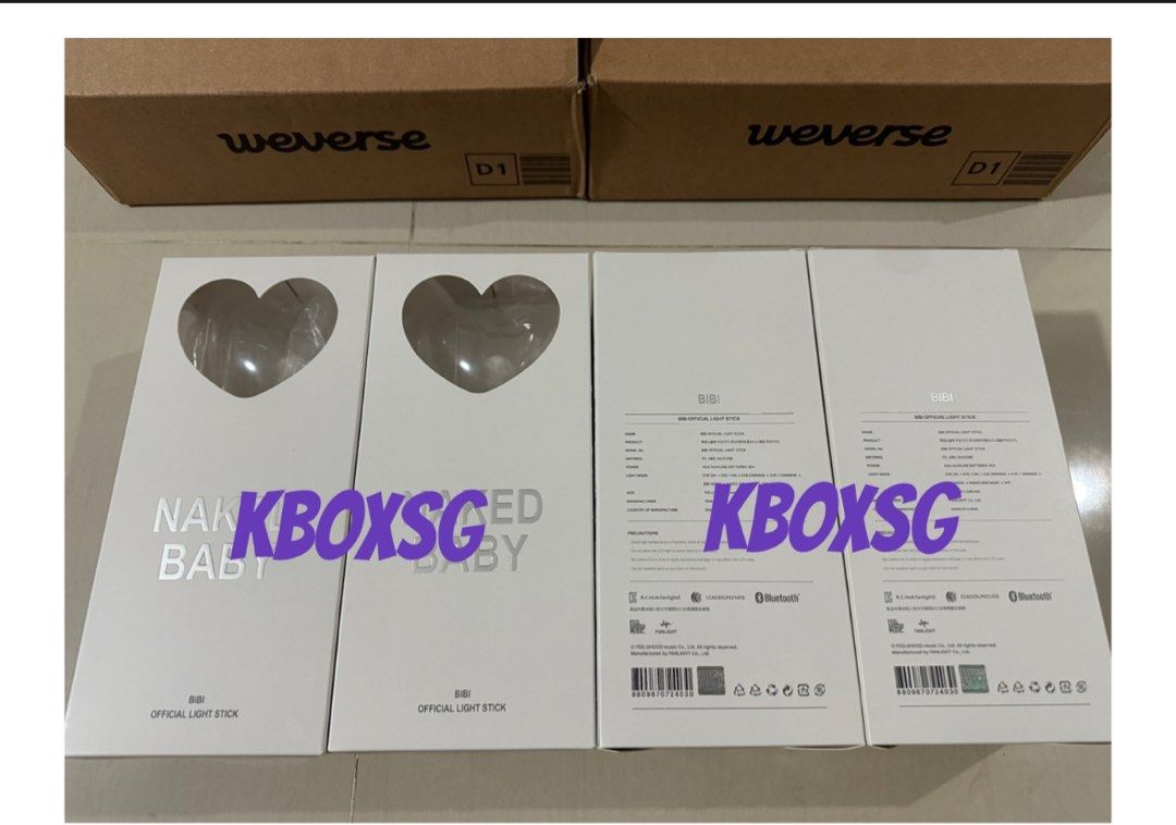 INSTOCK-BIBI OFFICIAL LIGHTSTICK/ 2025 BIBI 1st WORLD TOUR EVE official ...