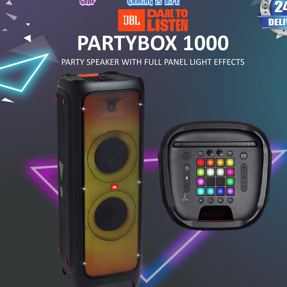 JBL 1000 Party Box ｜DJ Pad ｜USB ｜Play back ｜TES&RCA ｜Concealed Wheels ...