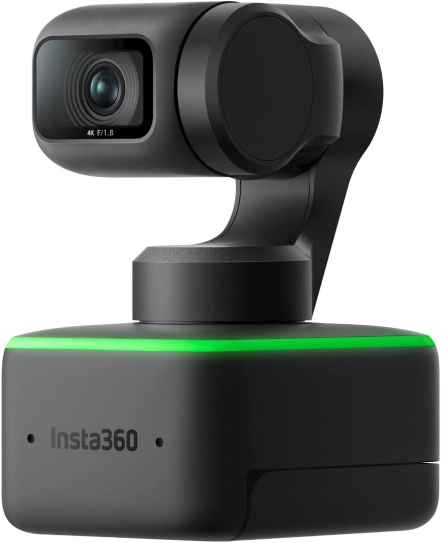 JE-Insta360 Link - PTZ 4K Webcam with 1/2" Sensor, AI Tracking, Gesture Control, HDR, Noise ...