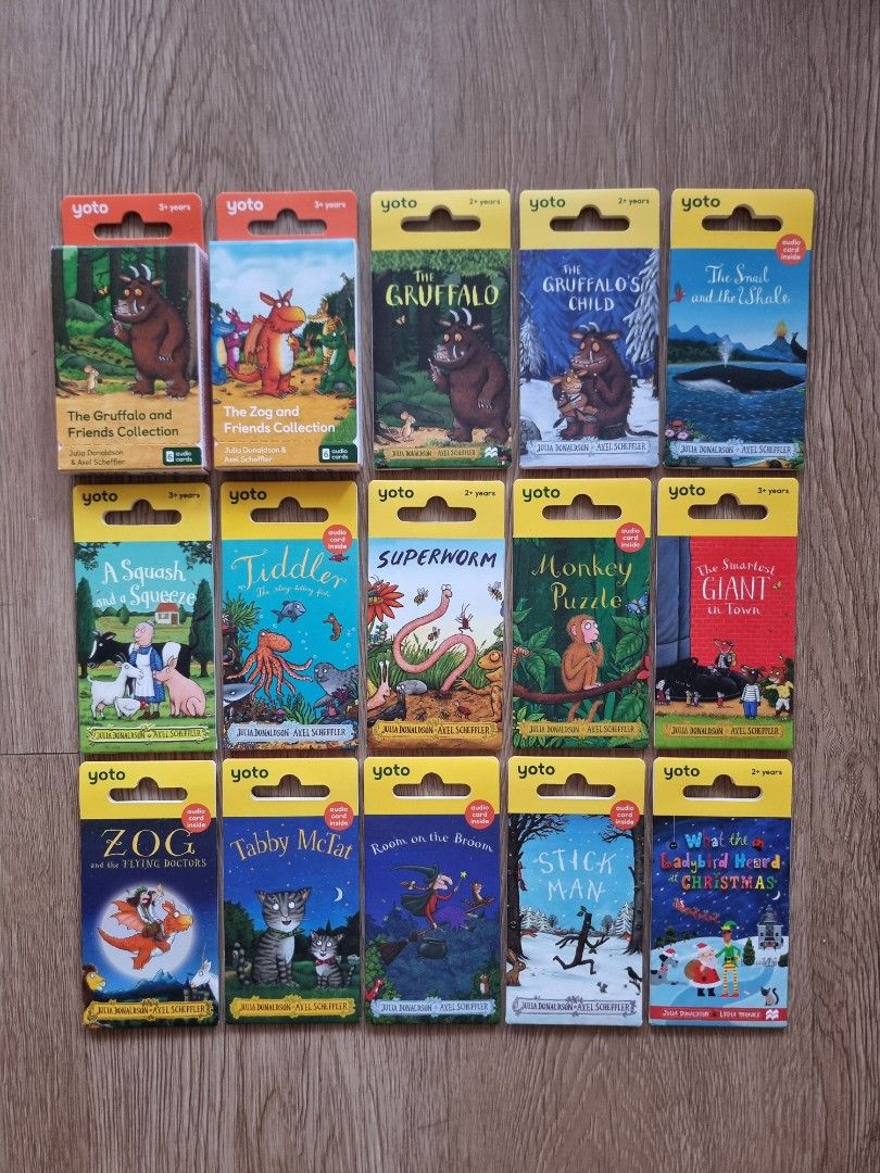 Julia Donaldson yoto story cards / packs / Zog / Gruffalo / Superworm ...
