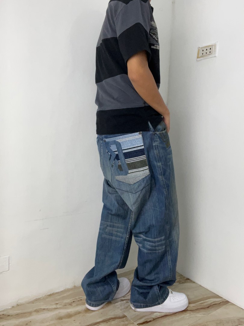 Karl Kani Denim Pants, Men's Fashion, Bottoms, Jeans on Carousell