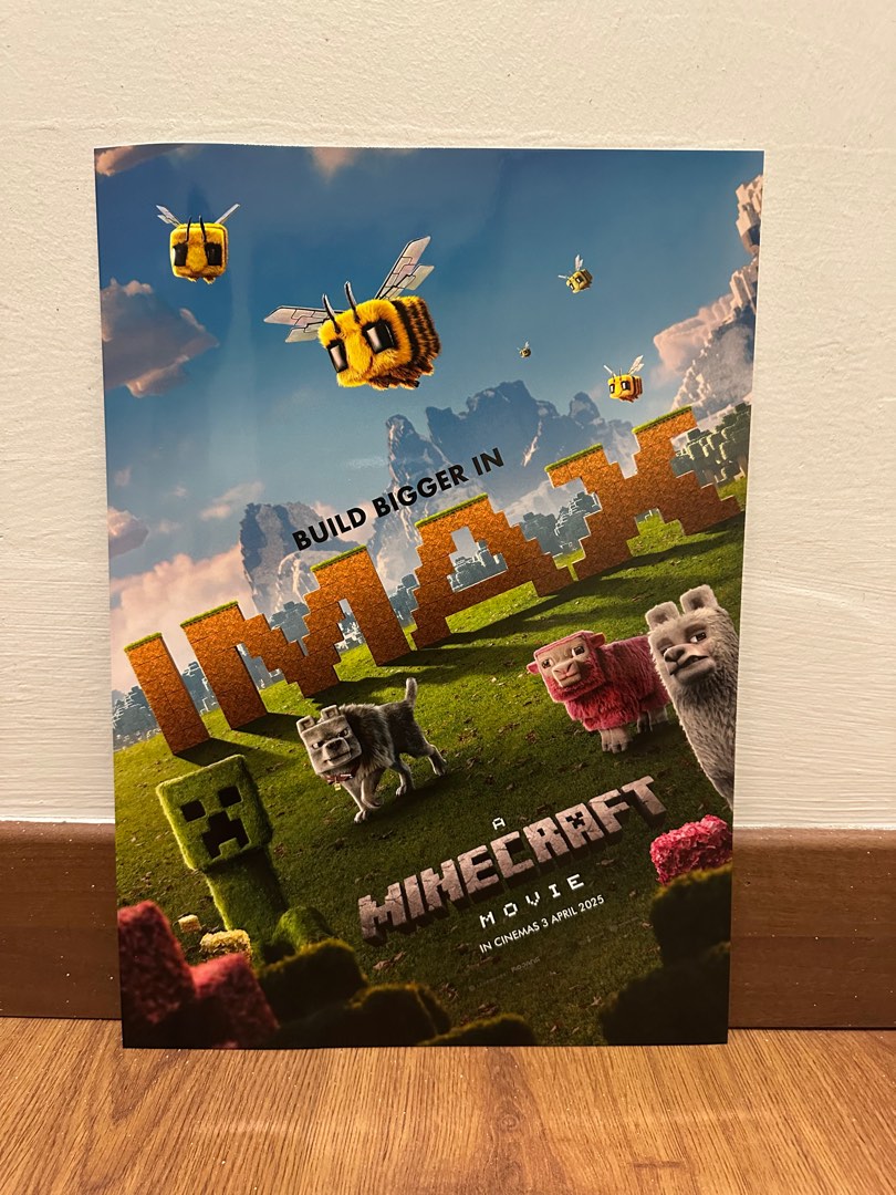 Minecraft IMAX poster, Hobbies & Toys, Collectibles & Memorabilia ...