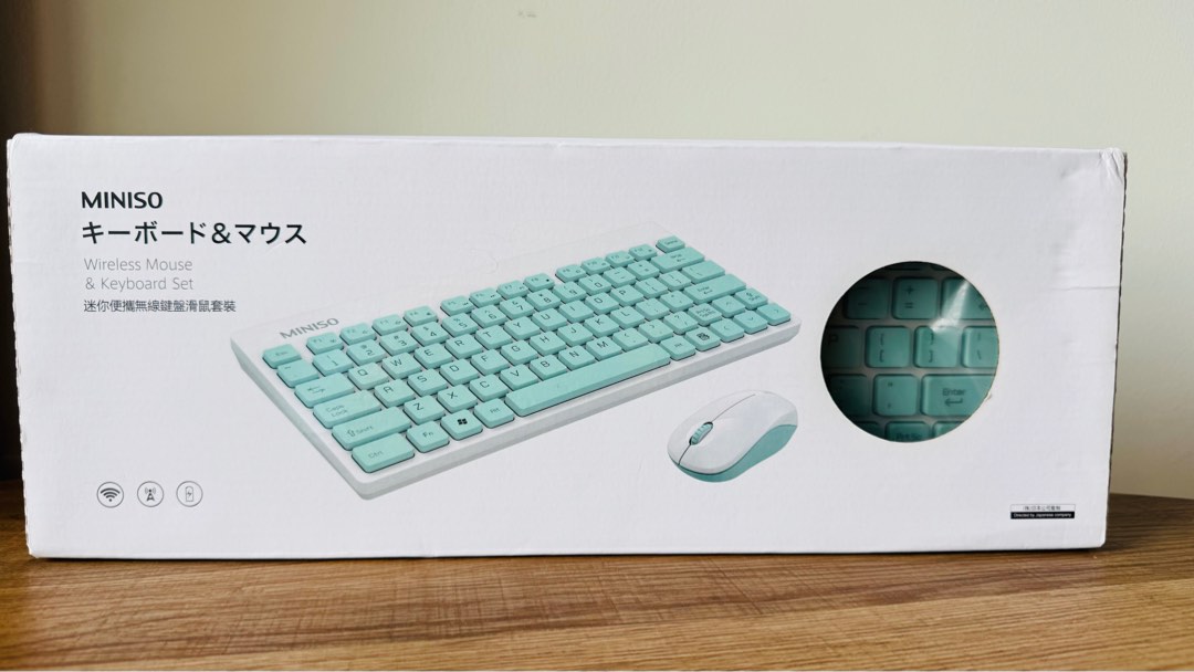 Miniso wireless Mouse & keyboard set, Computers & Tech, Parts & Accessories, Computer Keyboard ...