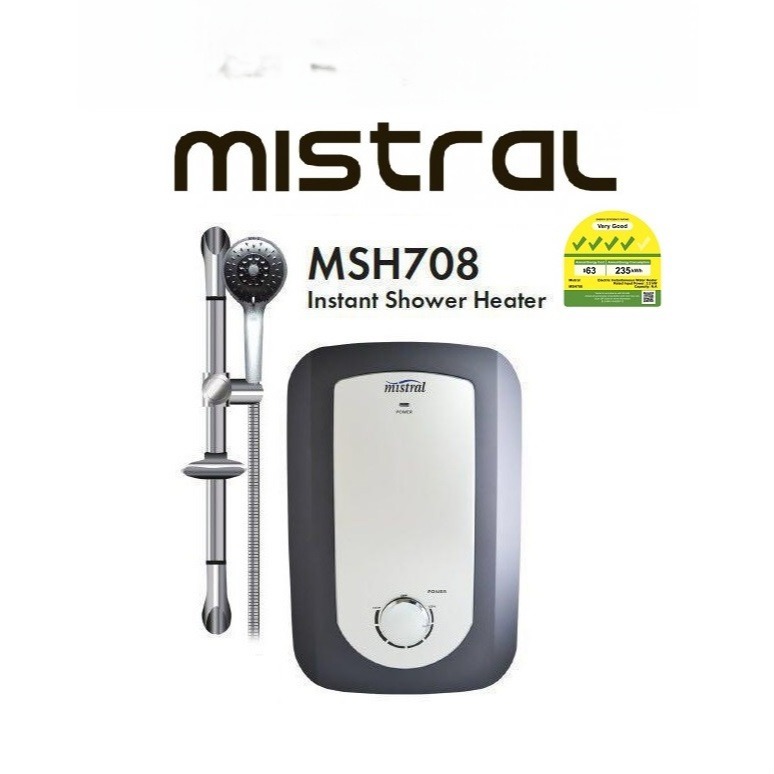 Mistral MSH708 Instant Shower Heater, TV & Home Appliances, Water ...