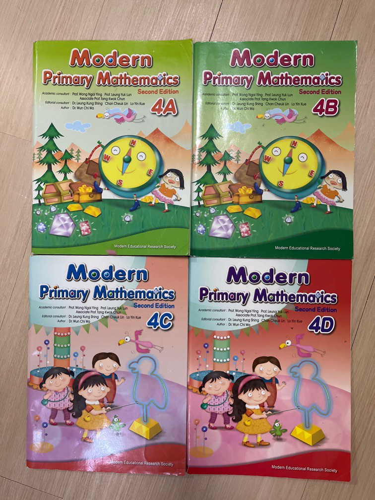 Modern Primary Mathematics P4 (4A 4B 4C 4D) & Workbook, 興趣及遊戲, 書本 & 文具 ...