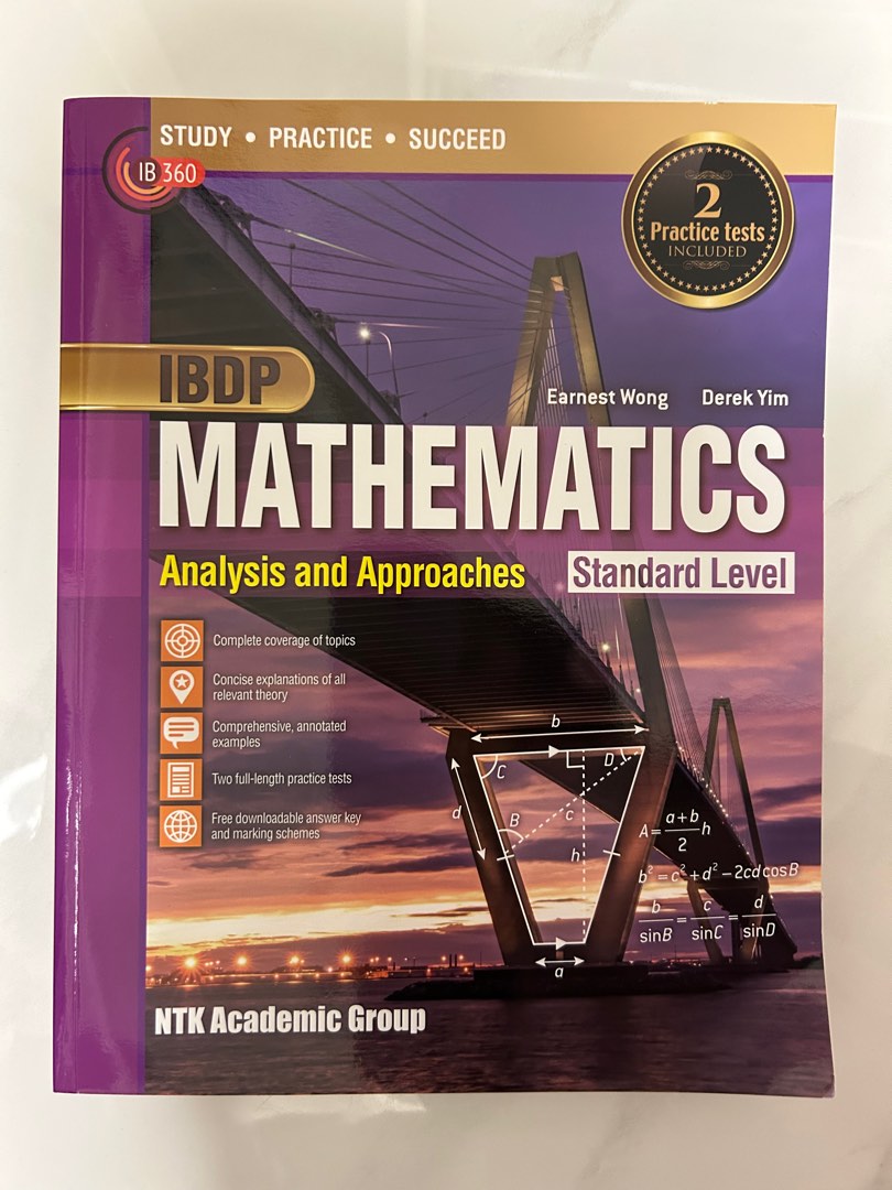 NTK IBDP Mathematics Analysis and Approaches SL, 興趣及遊戲, 書本 & 文具, 教科書 ...