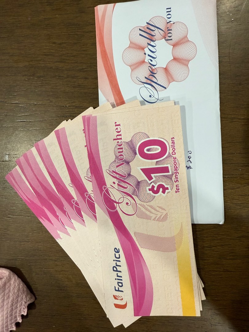 NTUC voucher $10 x20 pcs (total $200), Tickets & Vouchers, Vouchers on ...