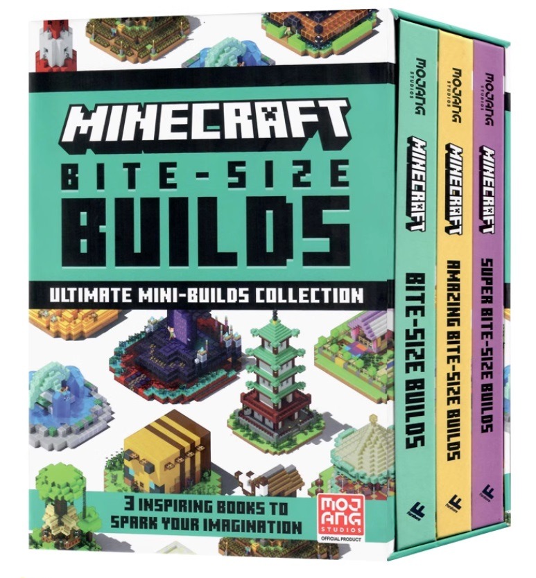 Original Minecraft Bite Size Builds (3 Books), Hobbies & Toys, Books ...