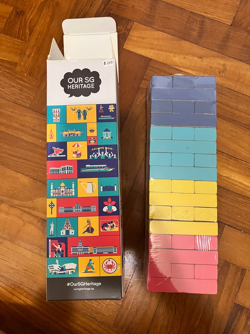 #OurSGHeritage [Rare] Jenga inspired Singapore Collectible, Hobbies ...