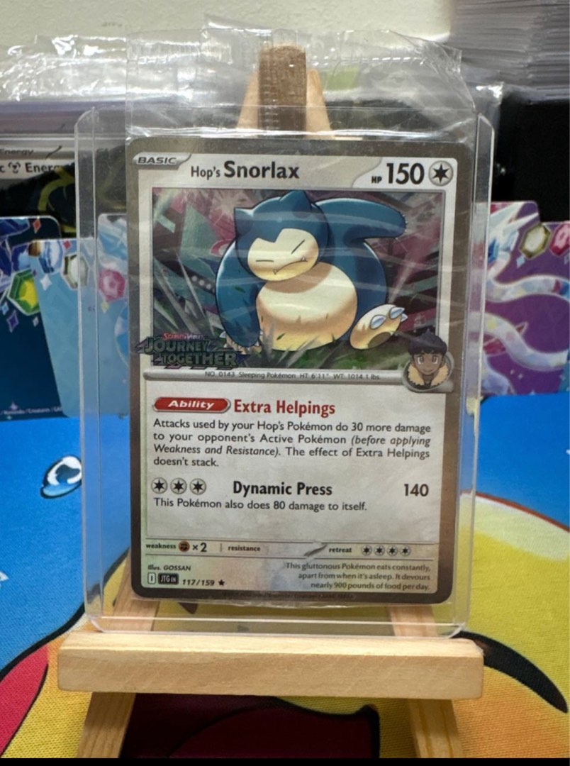 Pokemon raw single cards. Snorlax and lechonk promo card. TCG, Hobbies ...