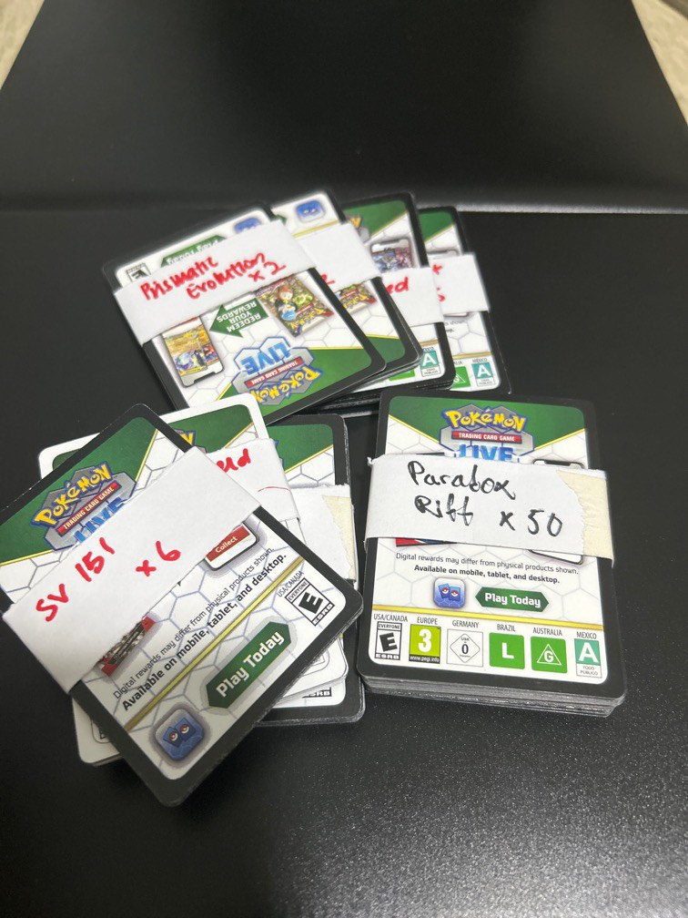 Pokemon TCG CODE CARDS various sets, Hobbies & Toys, Toys & Games on ...